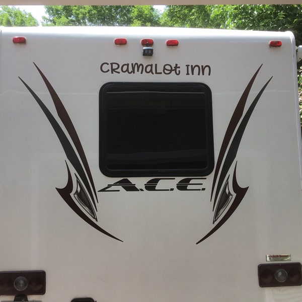 Custom RV Trailer Decals Motor Home and Custom Boat Decal Window Custom ...