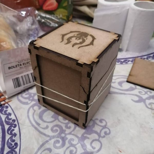 Trading Card Deck Box With Window - 3MM, 1/8" .AI, SVG, DXF Digital ...