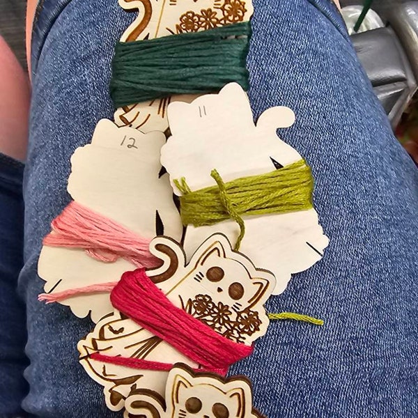 Kitty With Hostile Intent Stitch Marker Set for Knitting and Crochet ...