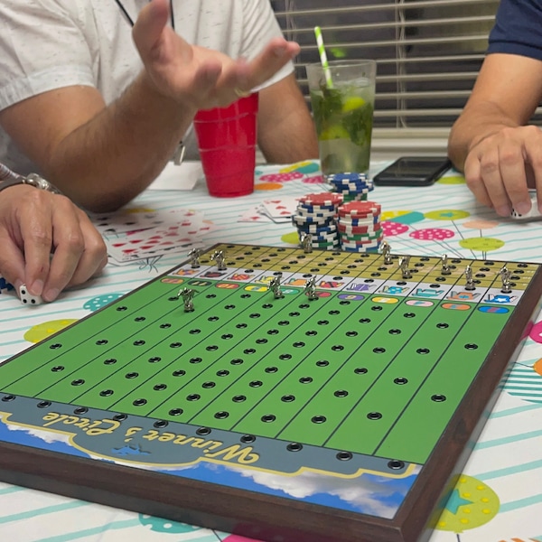 Magnetic Horse Race Board Game - 'winner's Circle' | Tabletop Game - Etsy