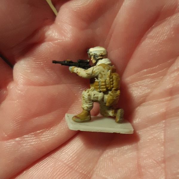 USMC Rifle Squad - Modern Wargaming Miniatures for Tabletop RPG - 28mm ...