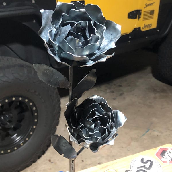 DIY Metal Rose // Metal Rose Kit // DIY Welding Kit // Stem Included ...