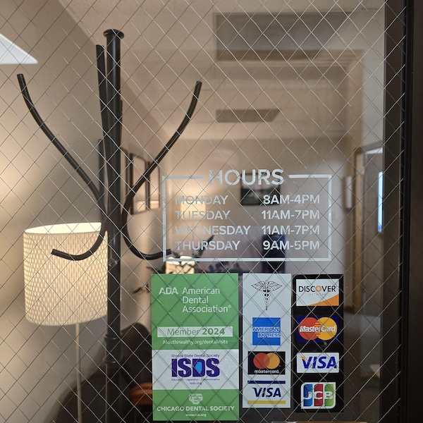 Custom Store Hours Vinyl Decal | Store Front Window | Hours of ...