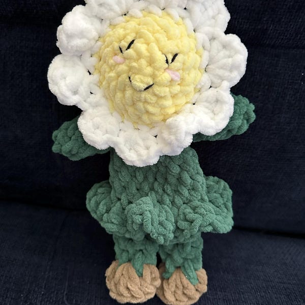 Flower Friend Crochet Pattern, Sunflower Amigurumi Plush Lovey, Pattern ...