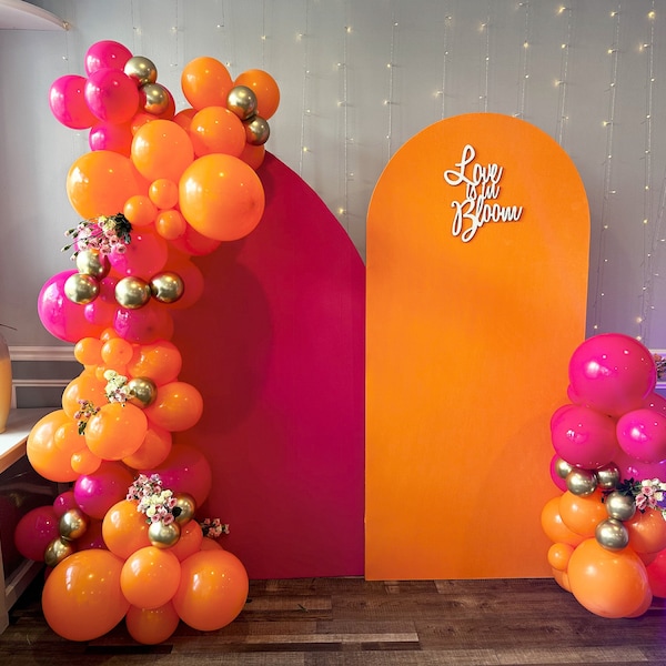 Love is in Bloom Sign- Bridal Shower Backdrop- Wooden Script Sign ...