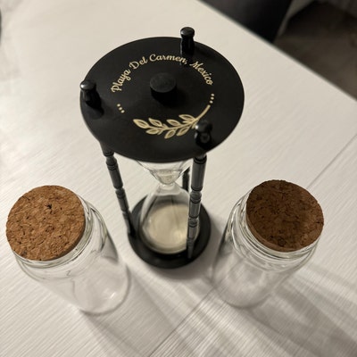 Fillable Hour Glass, Personalized Sand Ceremony Set, Unity Sand, Sand ...