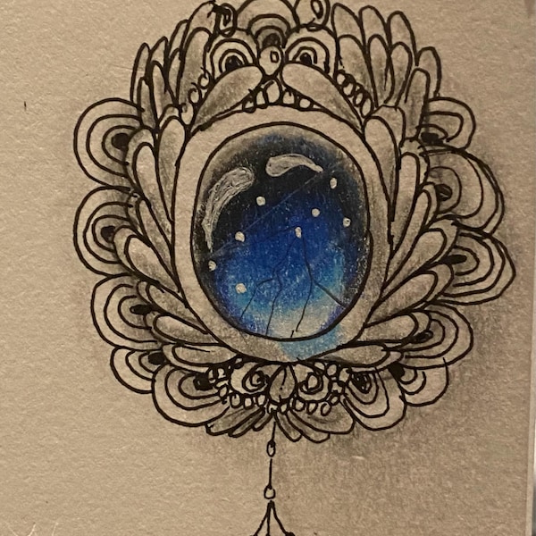 3D Zentangle: Shading Crescent Moon PDF Ebook - Etsy