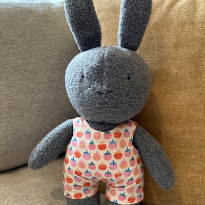 Bunny Rabbit Sewing Pattern, Miniature Clothing, Softie Doll Pattern ...
