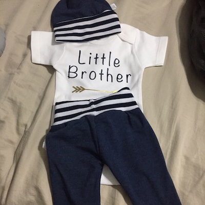 Little Brother Outfit Take Home Baby Boy Outfit Newborn Set Baby Boy ...