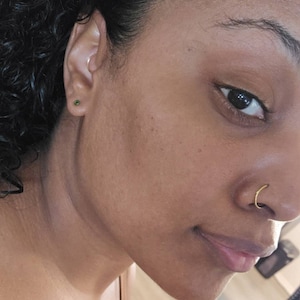 Per Piece Septum/ear Ring Gorilla Glass Simple Captive BEAD Ring - Etsy