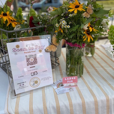 SINGLE Mini Pop up Shop Price Sign 3.2x2 Acrylic Craft Show Sign With ...