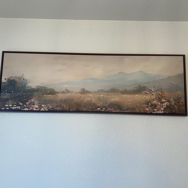 Framed Antique European Tapestry Canvas Print, Vintage Textile Wall Art ...