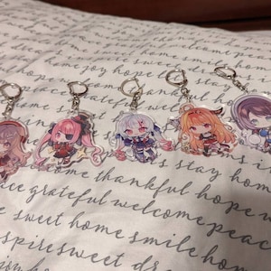 Hololive Vtuber Doujin Double Sided Acrylic Keychain Charm | Etsy