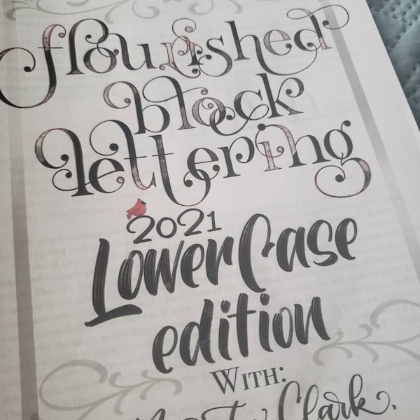 Digital Modern Brush Calligraphy Guide - Style GWEN - Etsy