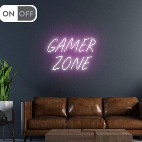 Custom Gamer Neon Sign Custom Gamer Username Neon Light Sign Neon ...