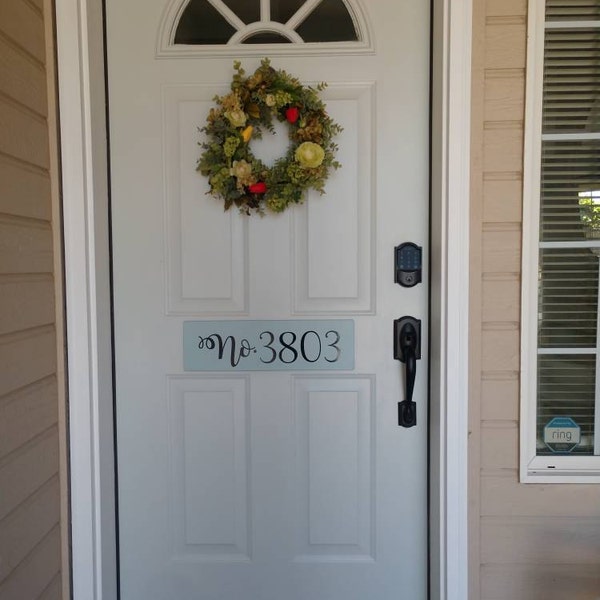 Street Number Front Door Decal | House Apartment Address Decal | House ...
