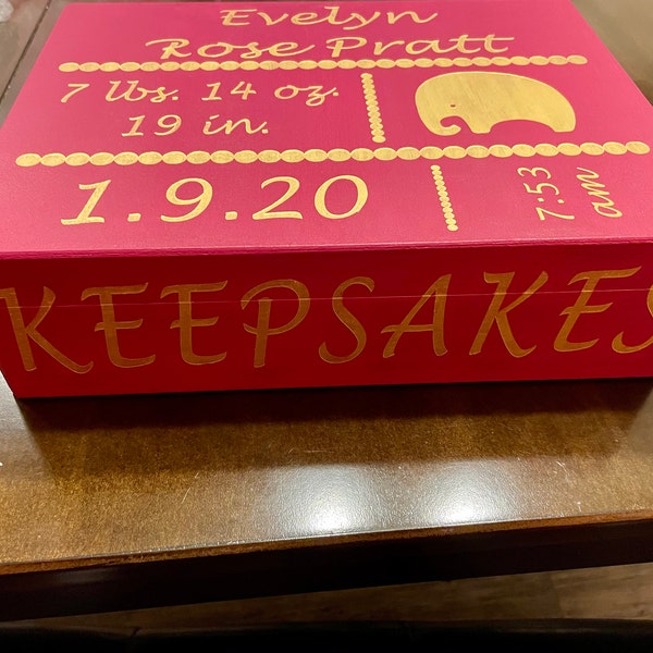 High School Memory Box, Graduation Memory Box, College Graduation ...