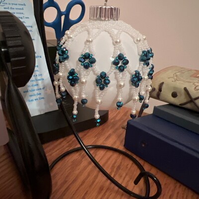 Easy Beaded Ornament Dripping With Swarovski Bicones or Czech Fire ...