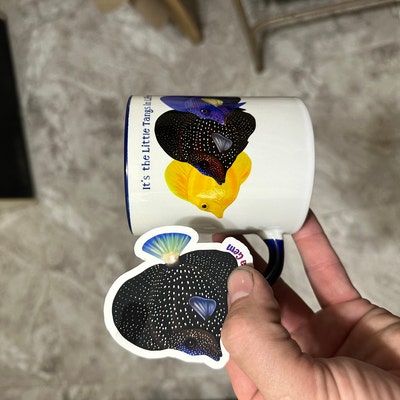 Funny Dogface Puffer Fish Vinyl Sticker - Etsy