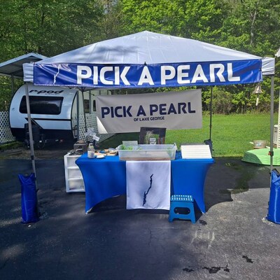 Custom 10x10 Tent Craft Show Package, Front 1x9 Banner, Back 3x8 Sign ...