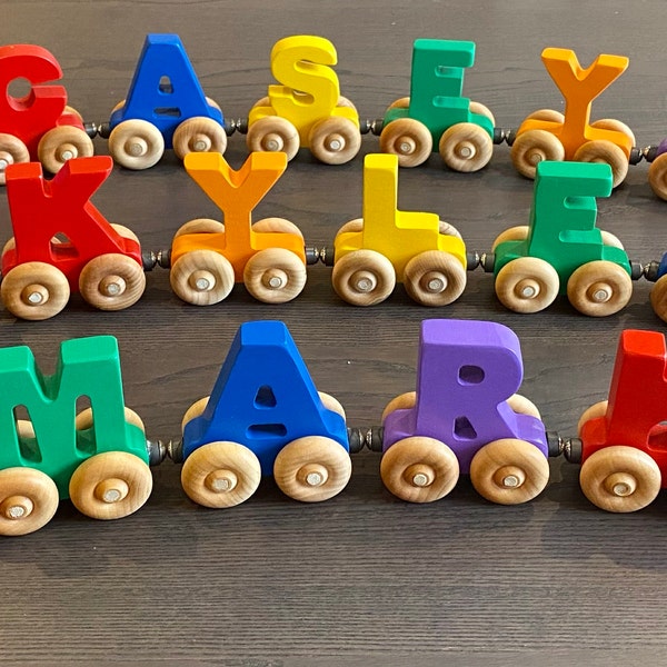 Kids Name Puzzle Bench, Personalized Puzzle Name Bench Wooden, Toddler ...