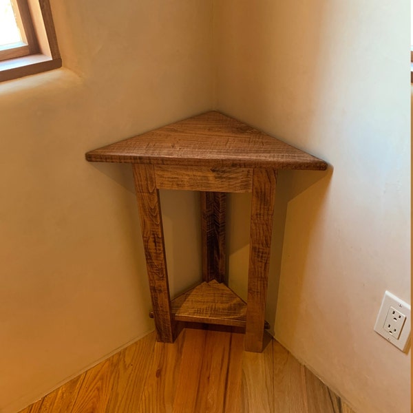 Bathroom Corner Table With Bottom Shelf - Etsy