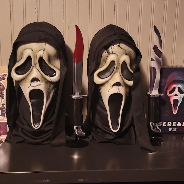 Scream 6 Mask Custom - Jason Carvey Bloody Ghostface - Etsy