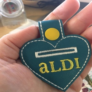 Aldi Keychain - Aldi Key Chain - Quarter Keeper - Aldi Quarter Keeper ...