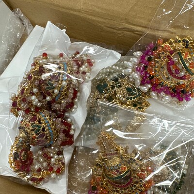 Nauratan Bridal Set / Pakistani Jewelry / Indian Bridal Jewelry /indian ...
