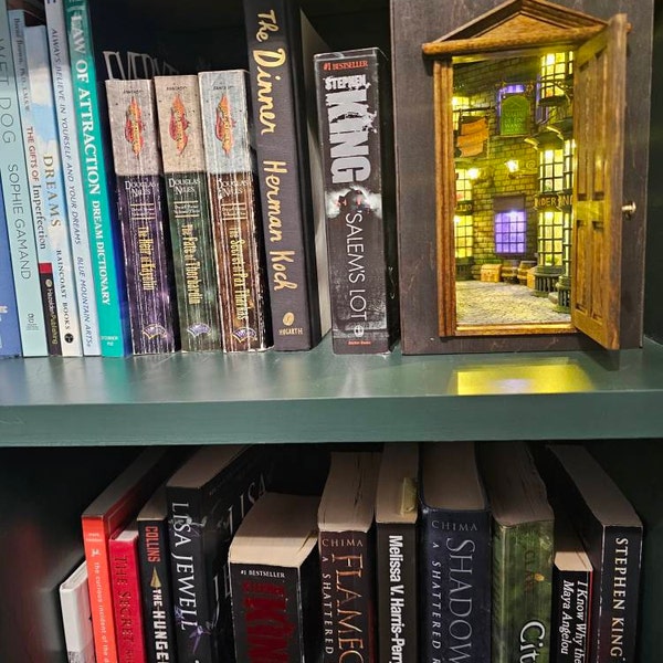 Booknook Chamber of Secrets Magic Book Nook Library Decor Miniature ...