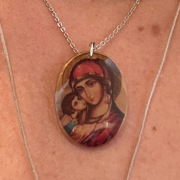 Last Supper Eastern Orthodox Icon Resin Pendant Necklace/orthodox ...
