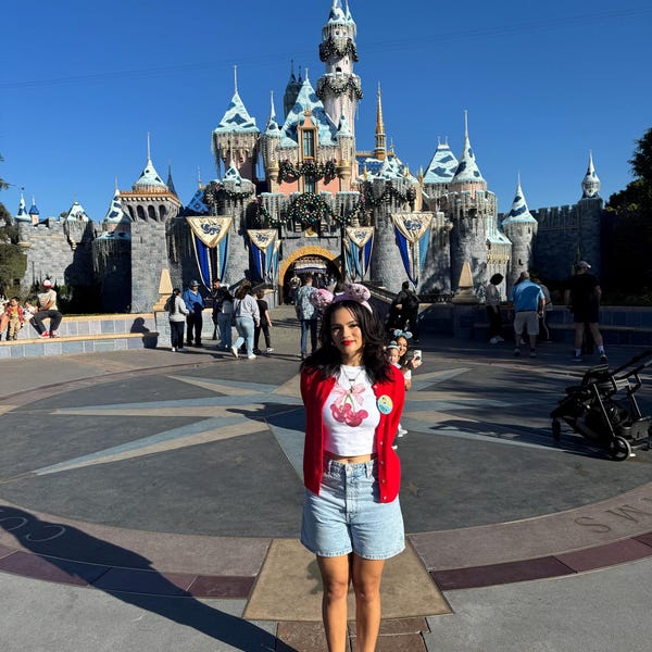 Disney Coquette Baby Tee, Cherry Mickey Bow Crop, Minnie Girlie Y2k ...