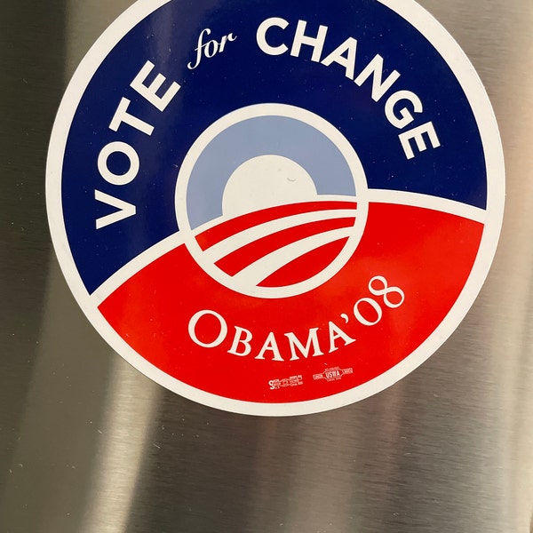 President Barack Obama : YES WE DID Hope Sticker Shepard Fairey - Etsy