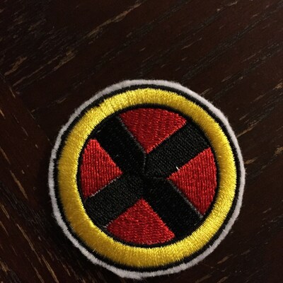 X-men Badge Iron-on Embroidered Comic Book Patch - Etsy