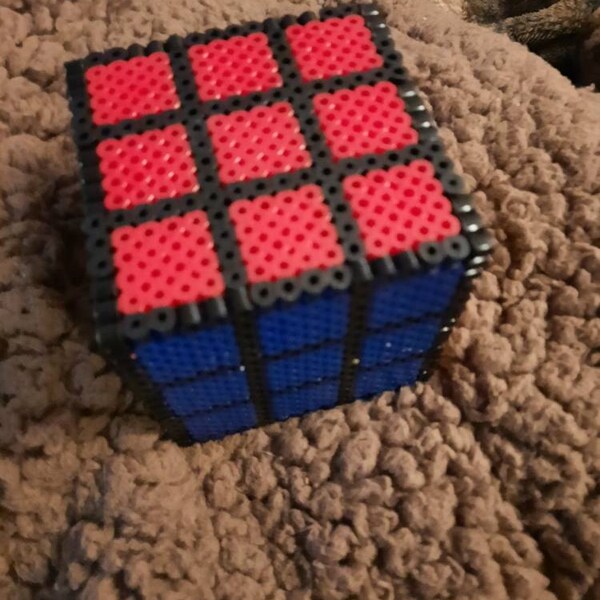 Perler Bead Super Mario Question Mark Cube - Etsy