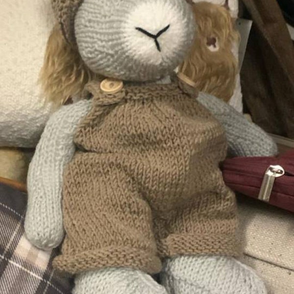 Elderberry Bunny PDF Knitting Pattern Download - Knitted Flat - Written ...