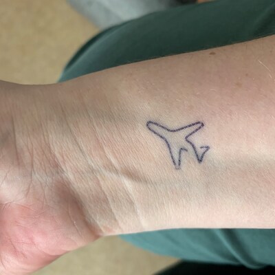 Sun Wave Natural Temporary Tattoo 2-week Tattoo Semi-permanent Tattoo ...