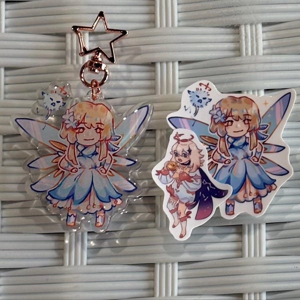 SVSSS Bingqiu Mystery Bundle art Print Keychain Sticker Bookmark ...