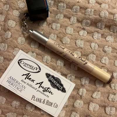 Two Piece Red and Blue Details With Wrap Pool Cue Stick With Custom ...