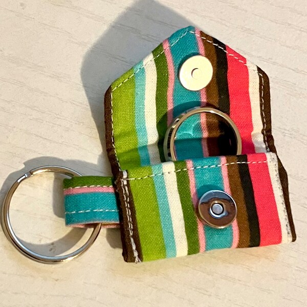 Mini Key Fob, Mini Wristlet, Orange Keychain, Southwest Key Fob, Mini ...