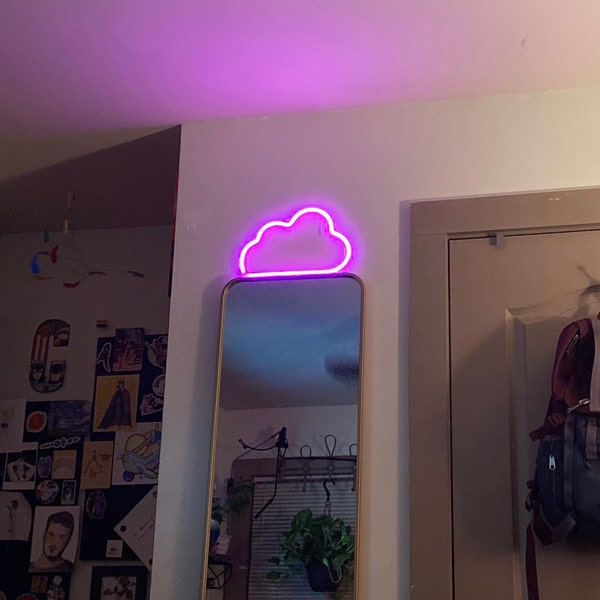 Rain Cloud Blue Neon Light Sign LED for Bedroom, Lights Decoration ...