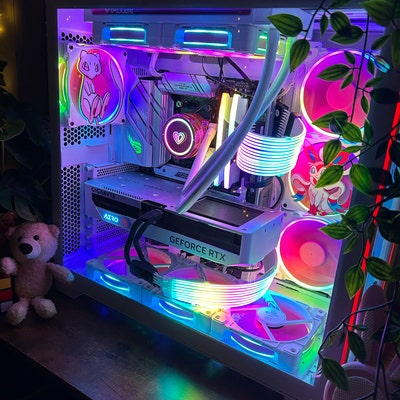 Peekaboo Cat Fan Cover 120mm RGB Fan Grill Custom 3D Printed Gaming PC ...