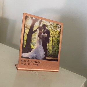 Personalised Solid Copper Wallet Photo Card - Etsy