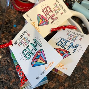 PRINTABLE Party Favor Tag, Ring Pop Party Favor Thank You Card, Easy ...