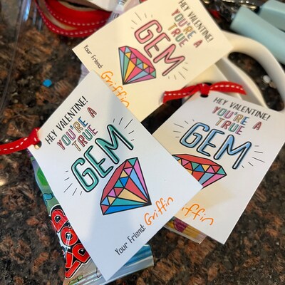 PRINTABLE Party Favor Tag, Ring Pop Party Favor Thank You Card, Easy ...