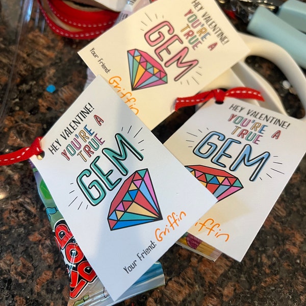 PRINTABLE Valentine Card, Ring Pop Valentine Card, Printable Classroom ...