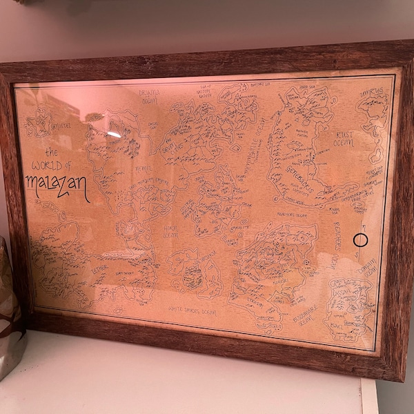 Malazan Map: Hand Drawn Fantasy Style Map of Steven Erikson and Ian ...