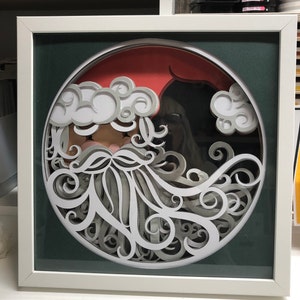 3D SANTA Svg Father Christmas Svg CHRISTMAS Svg - Etsy
