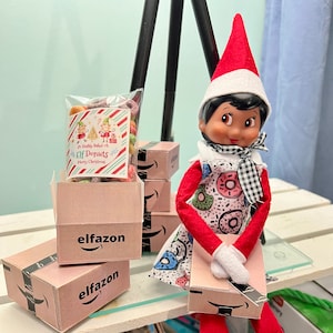 Christmas Elf Sized Elfazon Boxes amazon Elf Prop Idea Digital Download ...