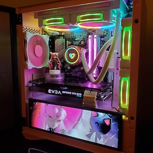 Custom rgb pc case light decoration board panel water cooling | Etsy